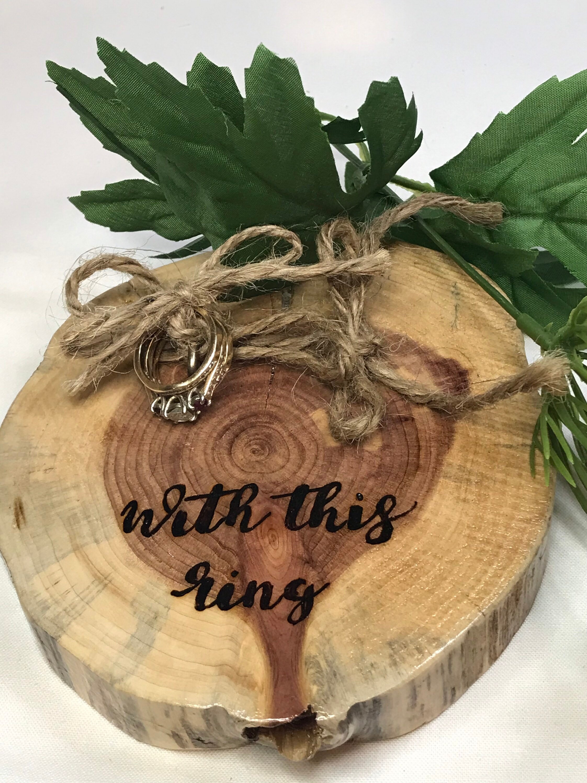 Rustic Ring Holder for Wedding, Ring Bearer Pillow, Ring Holder, Rustic ...