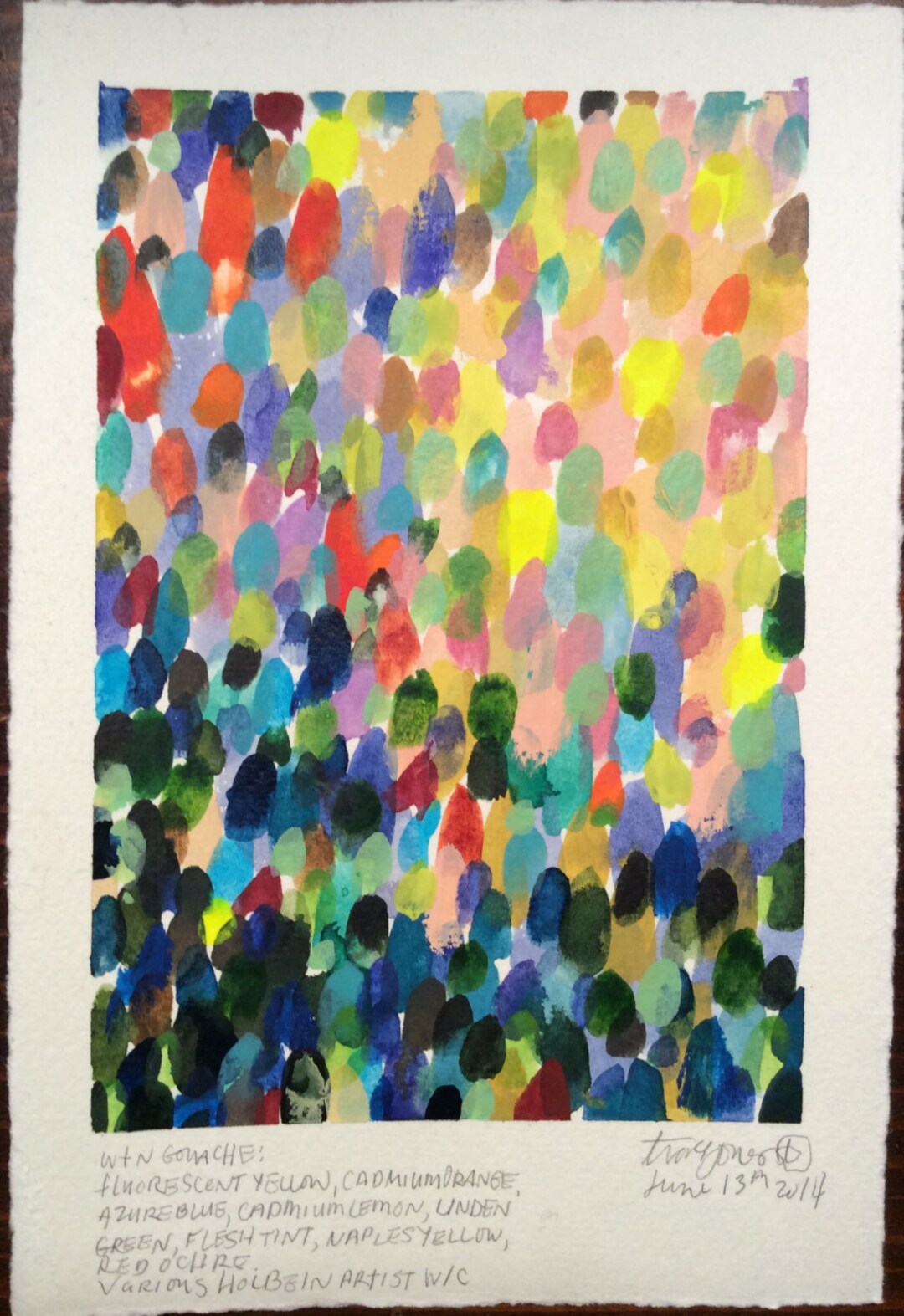 Small Original Abstract Watercolor/ Gouache Painting - Etsy