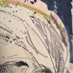 Figurative Drawing With Map Cutouts - Etsy