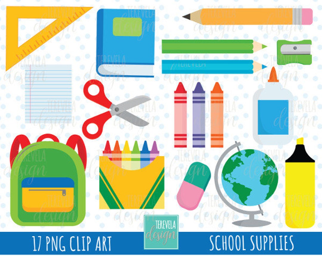 SCHOOL Clipart, Teachers Graphics, Commercial Use, Back to School ...