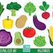 VEGETABLES Clipart, Commercial Use, Food Clipart, Cute Clipart ...
