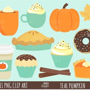 AUTUMN Clipart, Pumpkin Clipart, Fall Clipart, Thanksgiving Clipart ...