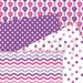Purple and Pink VALENTINE'S Paper, CANDY HEART Paper, Valentines Paper ...