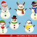 SNOWMAN CLIPART, Build a Snowman Clipart , Christmas Clipart ...
