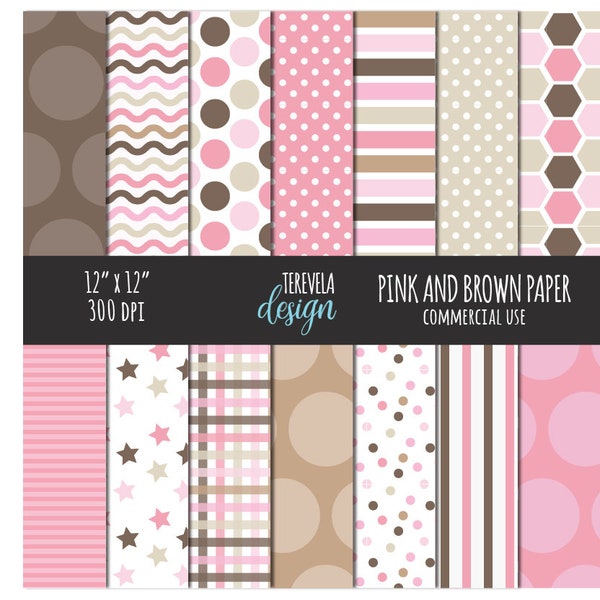 Pink and Brown Background - Etsy