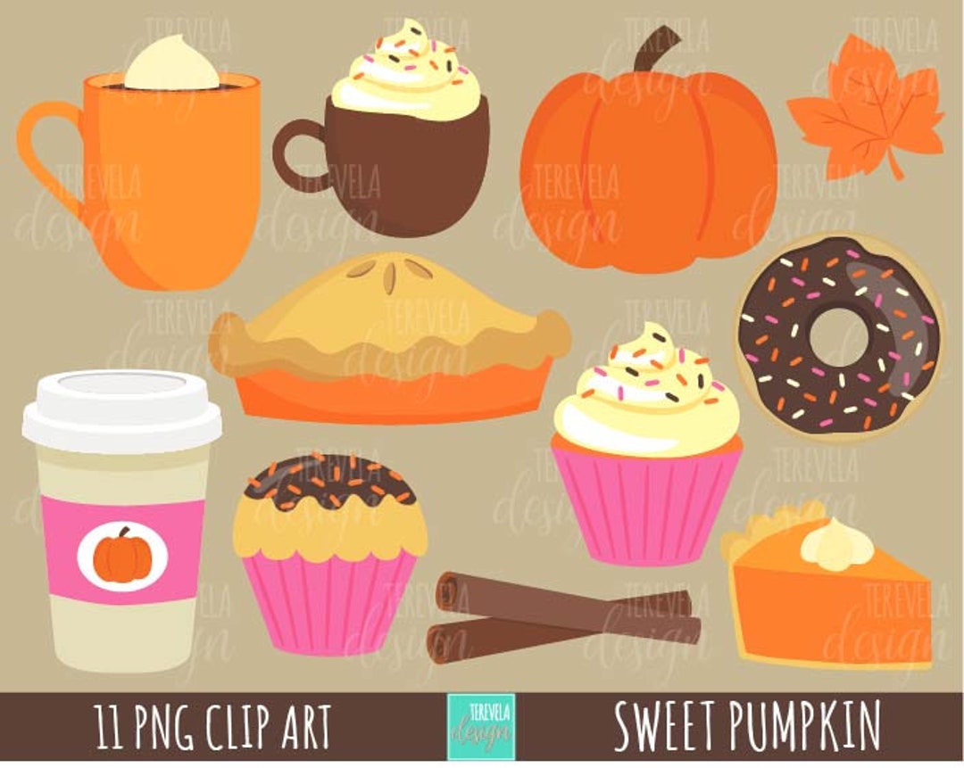 AUTUMN Clipart, Fall Clipart, Pumpkin Clipart, Commercial Use ...