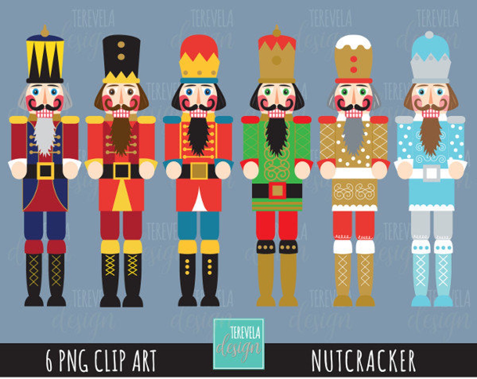 NUTCRACKER Clipart Christmas Clipart Commercial Use - Etsy