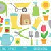 GARDEN Clipart, Spring Clipart, Commercial Use, Gardening Clipart, Cute ...
