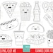 JUNK FOOD Stamp Digi Stamp Commercial Use Kawaii Digi - Etsy
