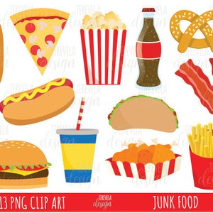 Junk Food Clipart, Fast Food Clipart, Commercial Use, Food Clipart ...