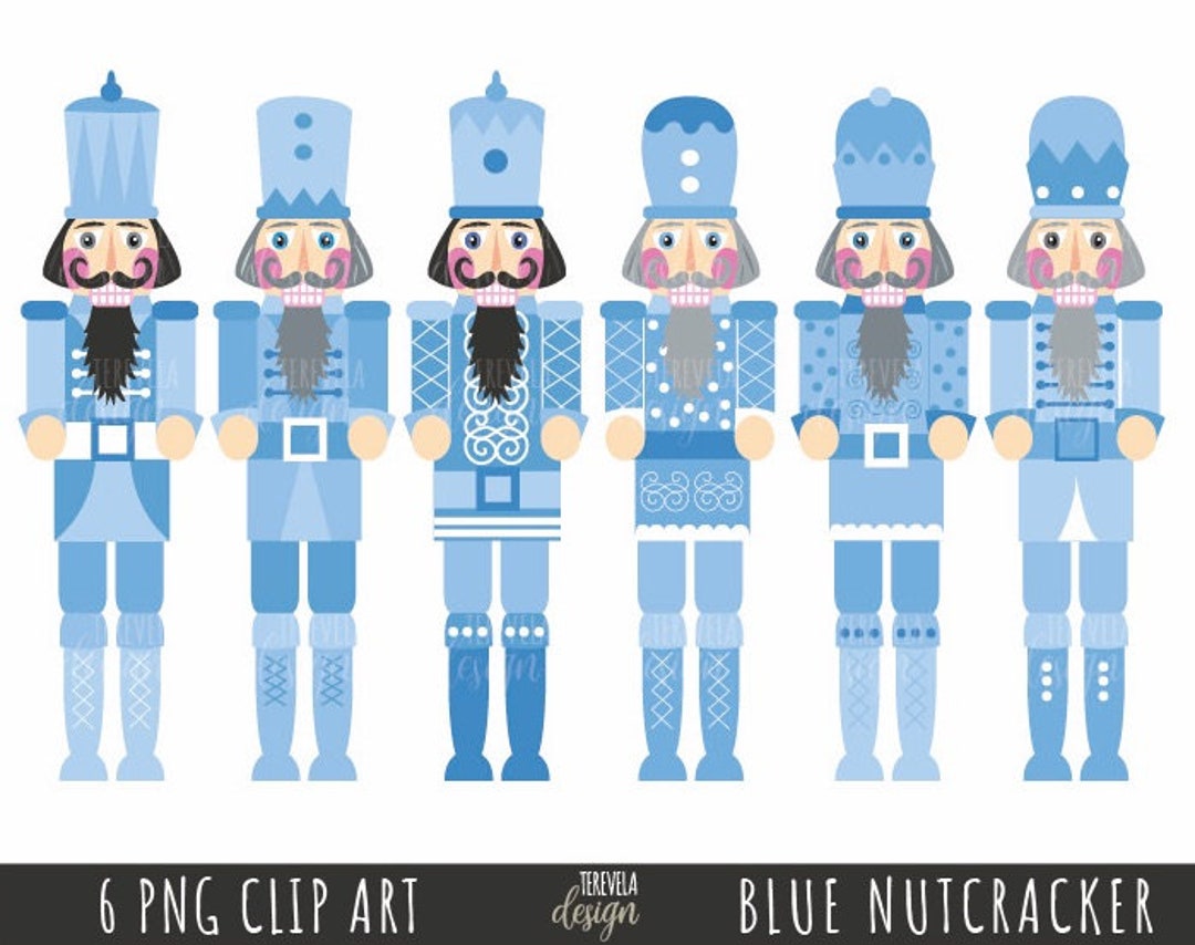 NUTCRACKER Clipart, BLUE NUTCRACKER, Christmas Clipart, Commercial Use ...