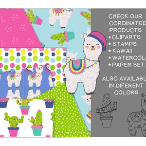 CHRISTMAS Paper, LLAMA CHRISTMAS Paper, Pink Llama, Commercial Use ...