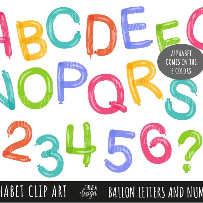 Alphabet Balloons - Etsy