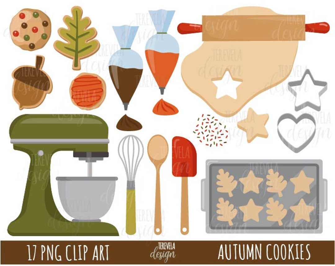 Autumn Clipart, Thanksgiving Cookies, Fall Cookies, Commercial Use ...