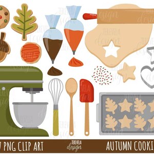 Autumn Clipart, Thanksgiving Cookies, Fall Cookies, Commercial Use ...