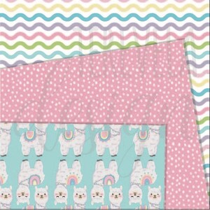 LLAMA Paper Set, Commercial Use, Paper Pack, Pastel Colors, Digital ...