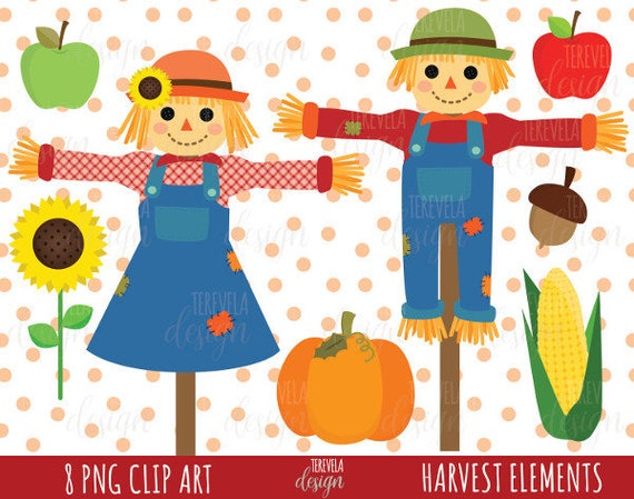 Cute Scarecrow Clip Art Corn