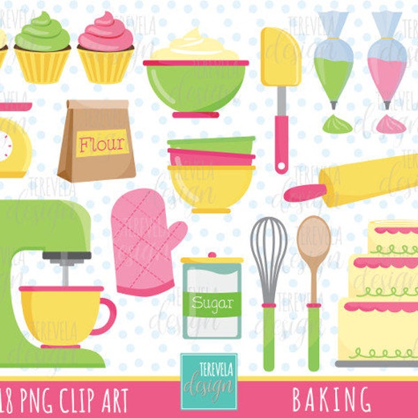 Baking Clip Art - Etsy