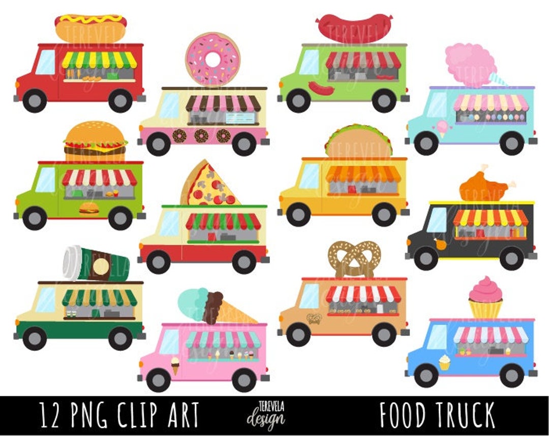 FOOD TRUCKS, Food Vans, Junk Food Clipart, Fast Food Clipart ...