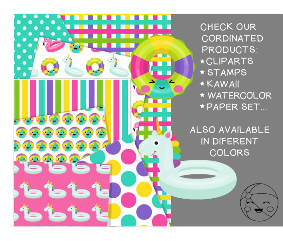 POOL PART Clipart Girl Pool Party Clipart Summer Clipart - Etsy Canada