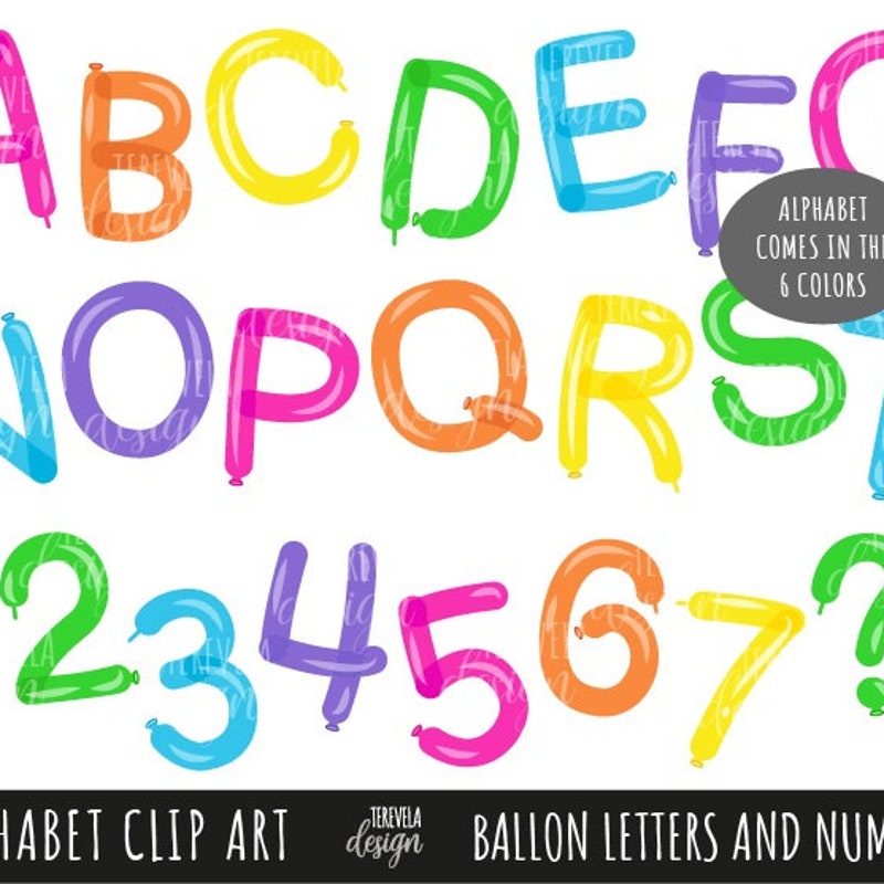 Alphabet Balloons - Etsy