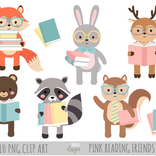 READING Clipart SCHOOL Clipart Teachers Commercial Use - Etsy