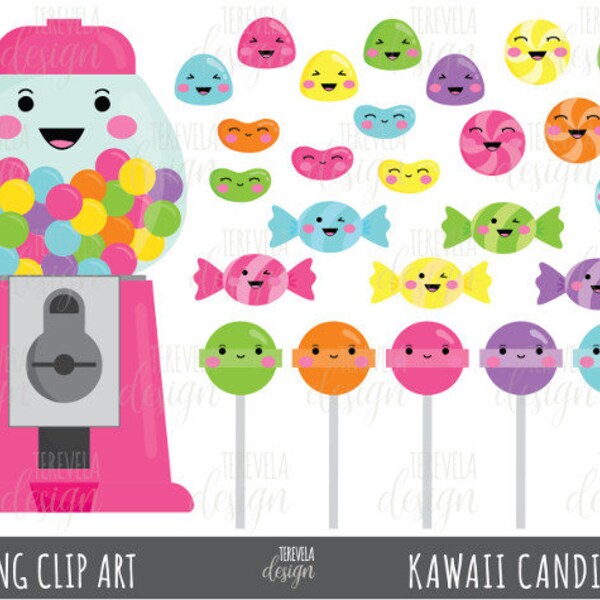 Candy Clipart - Etsy