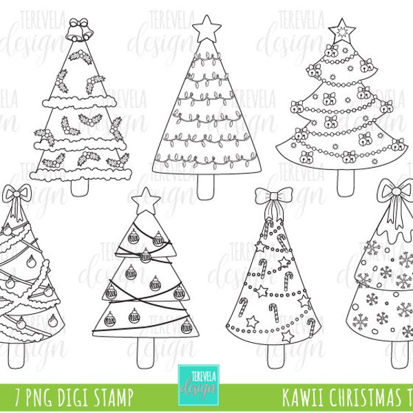 Christmas Digi Stamp - Etsy