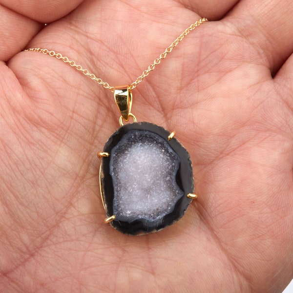 Geode Necklace - Etsy
