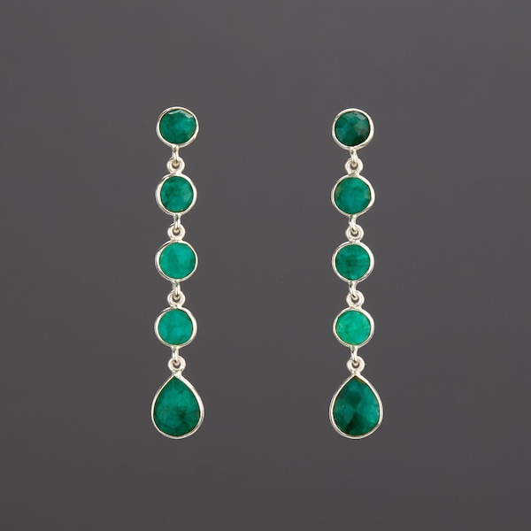 Emerald Drop Earring - Etsy