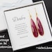 Long Ruby Earrings,long Ruby Earring,teardrop Earrings,large Faceted ...