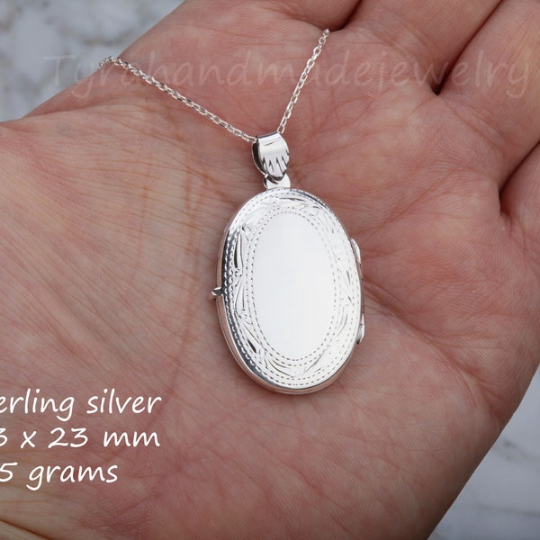 Large Silver Locket - Etsy