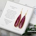 Long Ruby Earrings,long Ruby Earring,teardrop Earrings,large Faceted ...