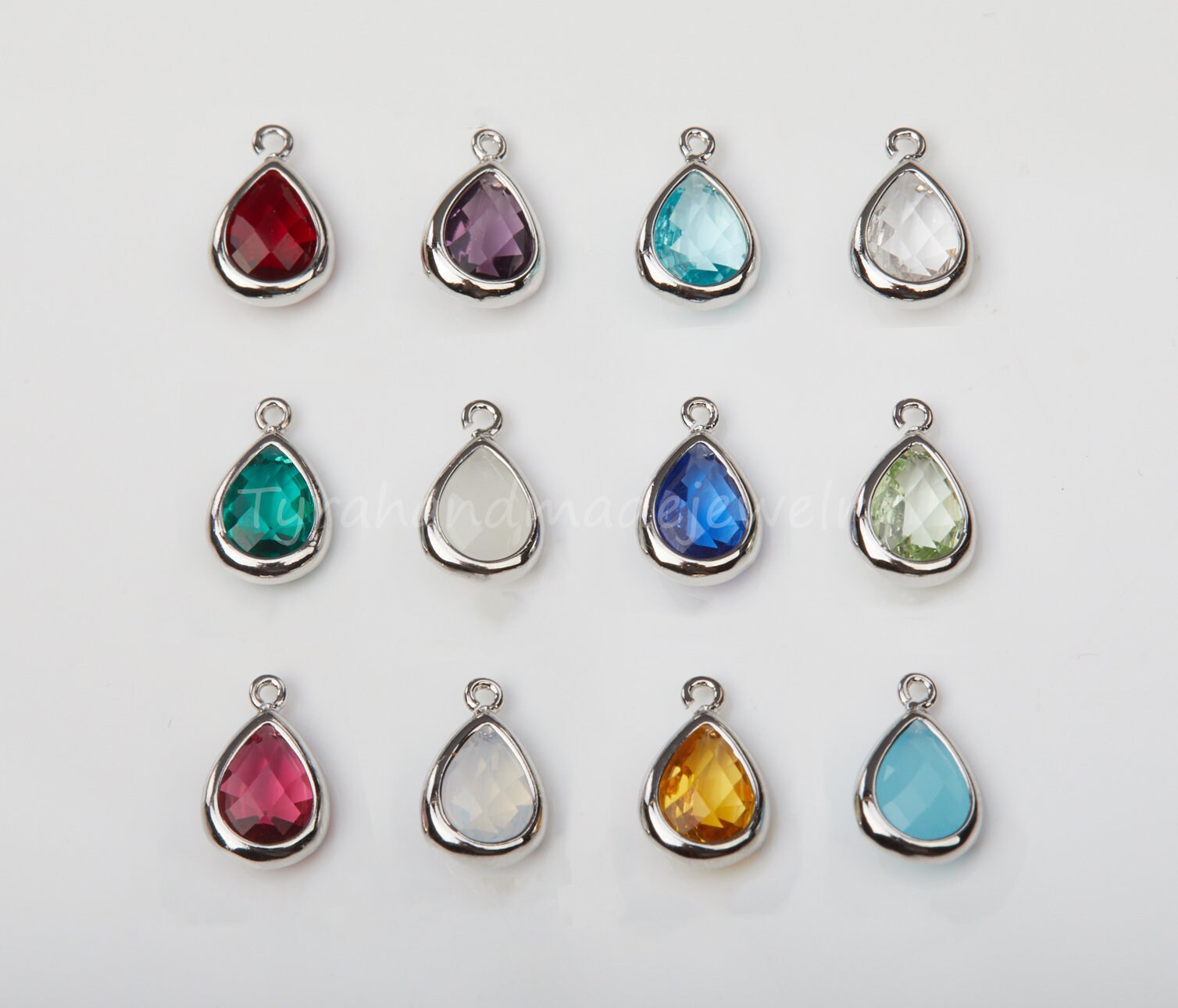 Engraved water drop photo locketsterling silver locket with | Etsy