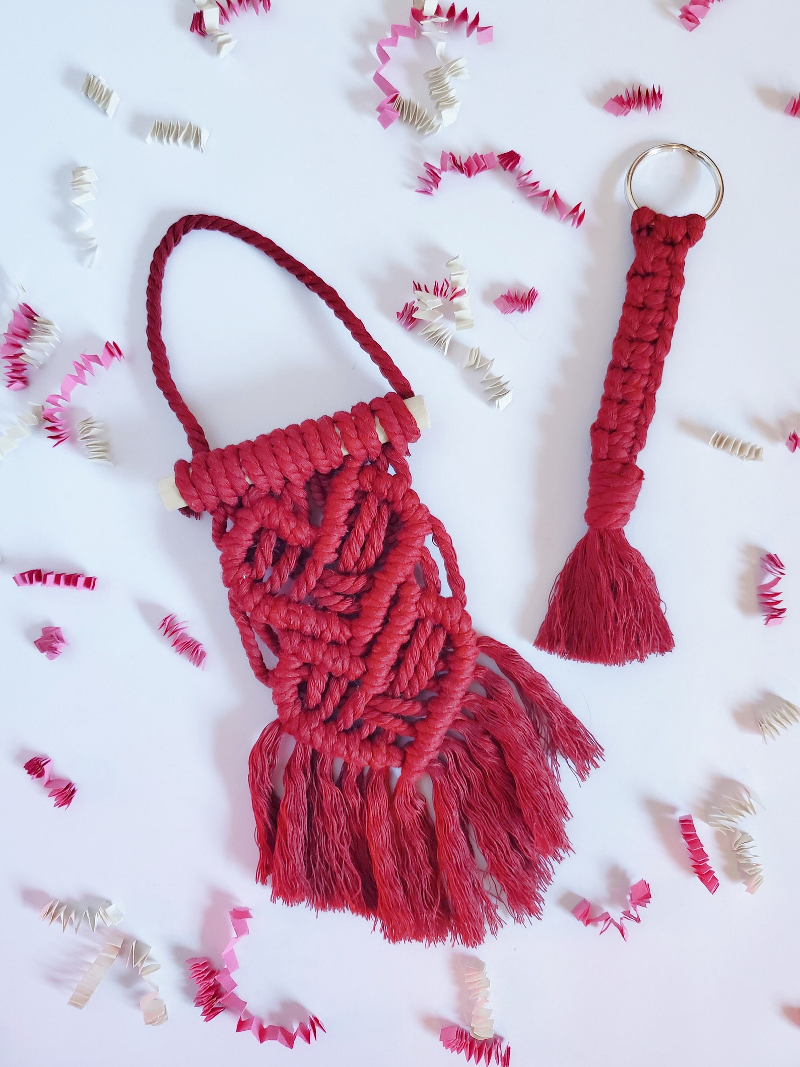 Valentine's Day Gift Set Mini Macrame Gift Set Mini - Etsy