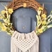 Spring Wreath, Macrame Wreath, Summer Wreath, Floral Wreath, Custom ...