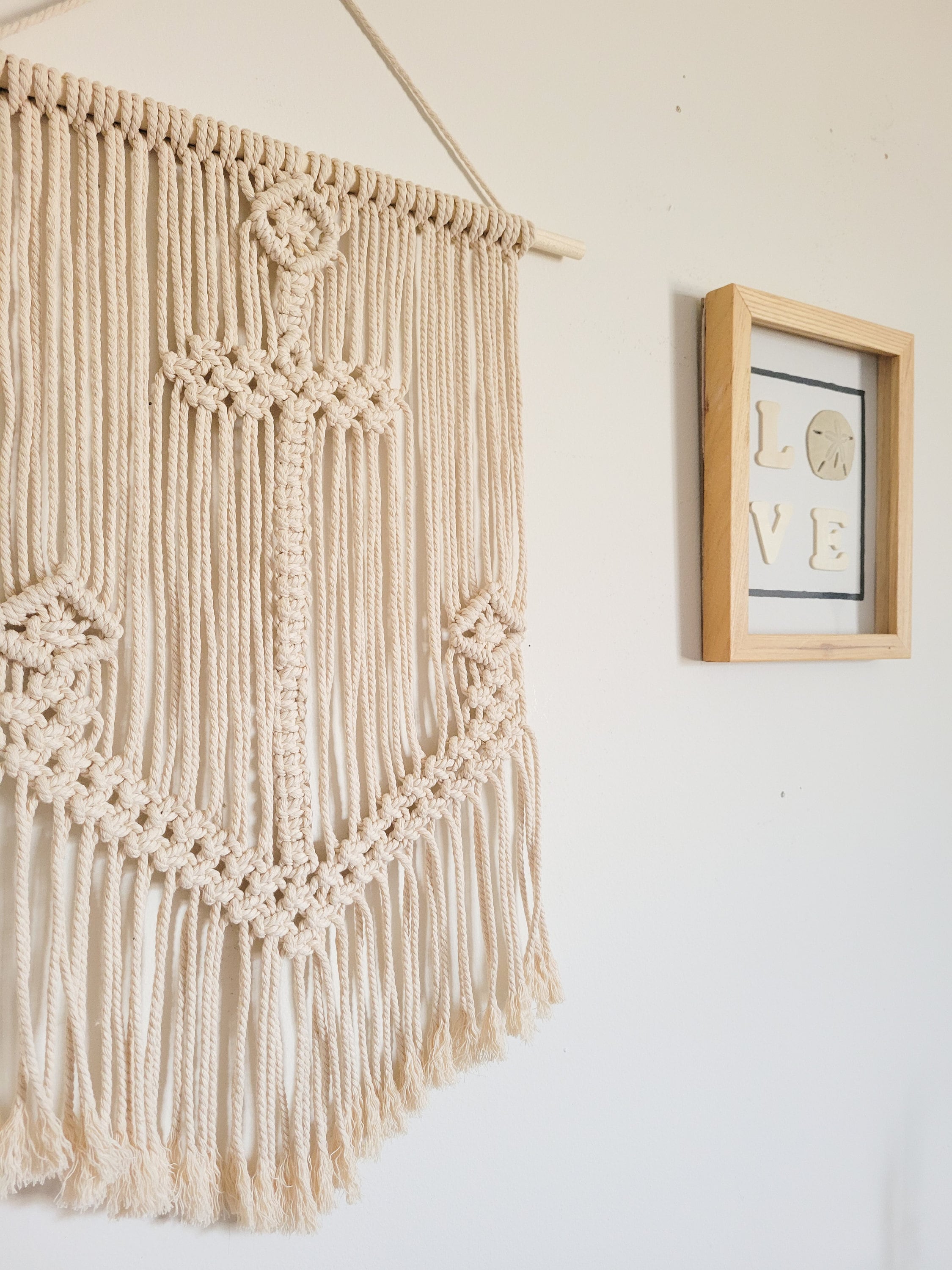 Macrame wall hanging macrame anchor nautical wall decor | Etsy