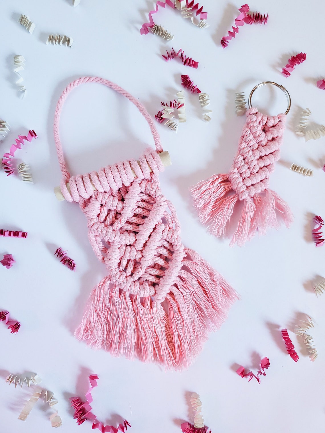 Valentine's Day Gift Set, Mini Macrame Gift Set, Mini Macrame, Macrame ...