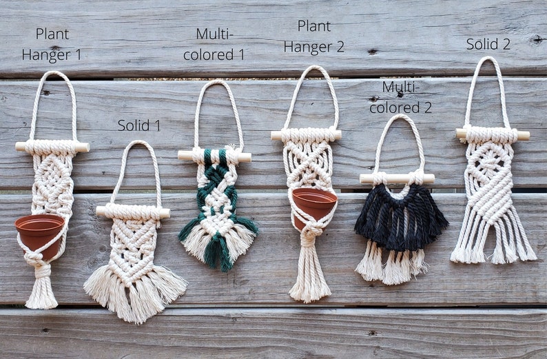 Mini Macrame Gift Set, Macrame Gift Set, Macrame Keychain, Mini Macrame ...