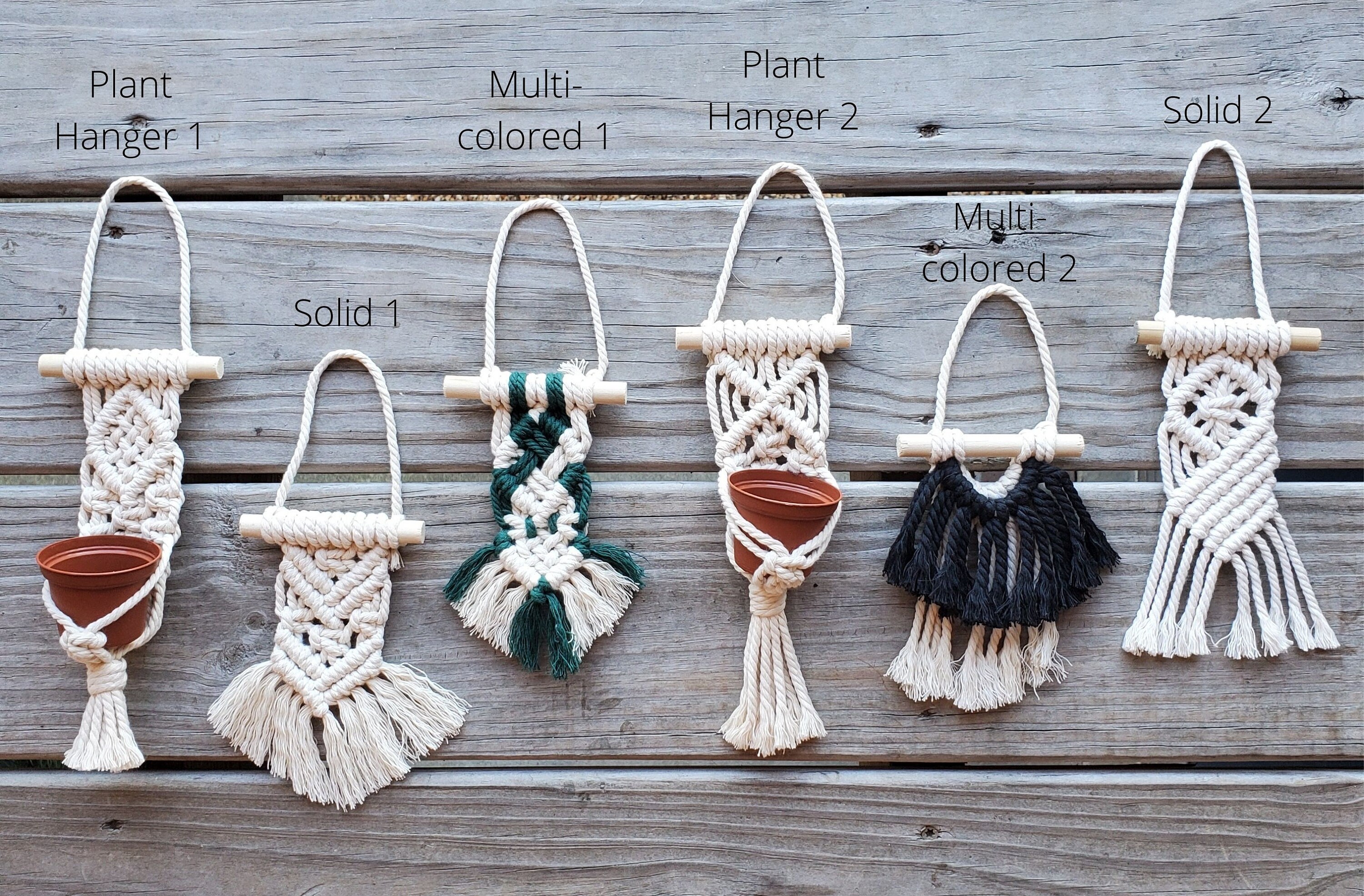 Mini macrame gift set macrame gift set macrame keychain | Etsy