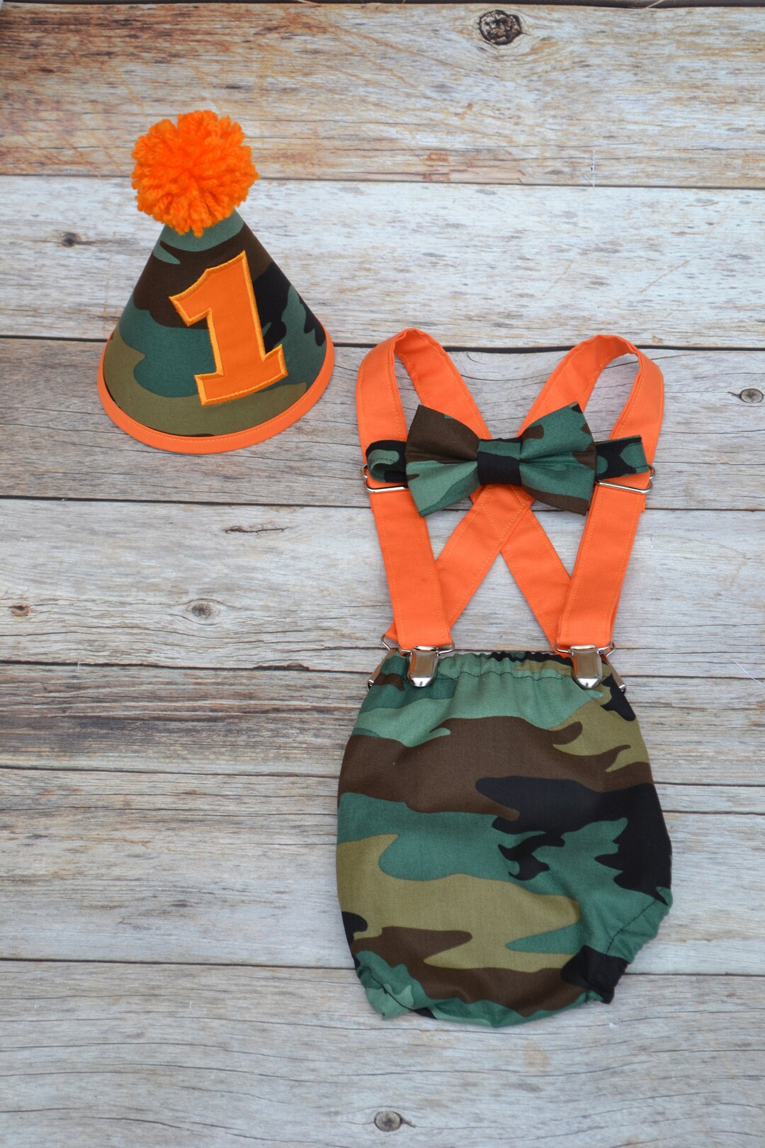 Boy Cake Smash Outfit, Camo Cake Smash Outfit, Hunting Cake Smash ...