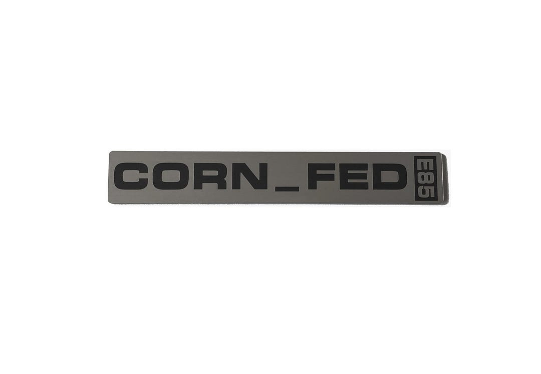Corn Fed E85 V.2 Ethanol Badge Emblem Stick-on 5.8in X 0.9in - Etsy