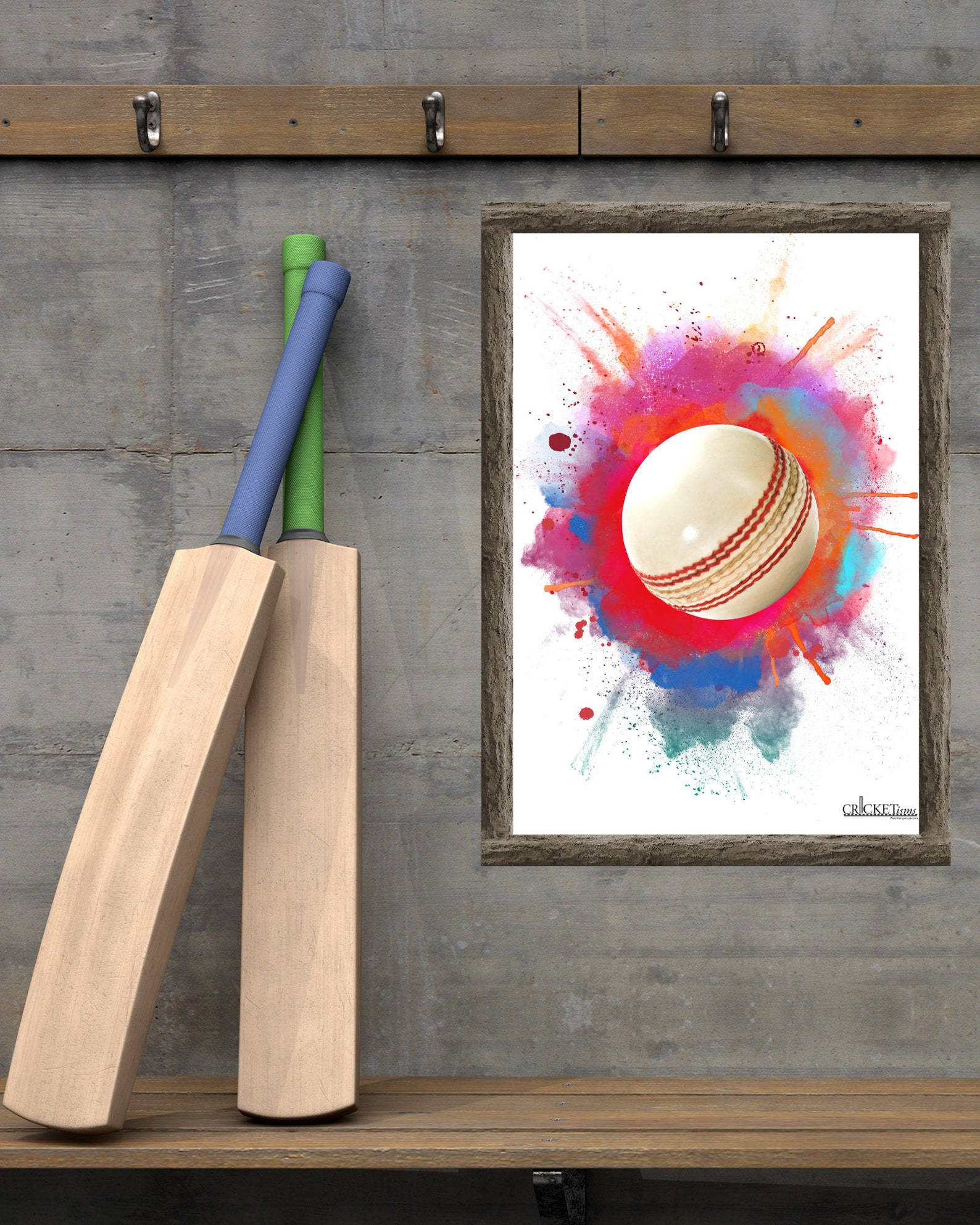 White Cricket Ball Poster, Sport Art Print, Christmas Gift, Cricket ...