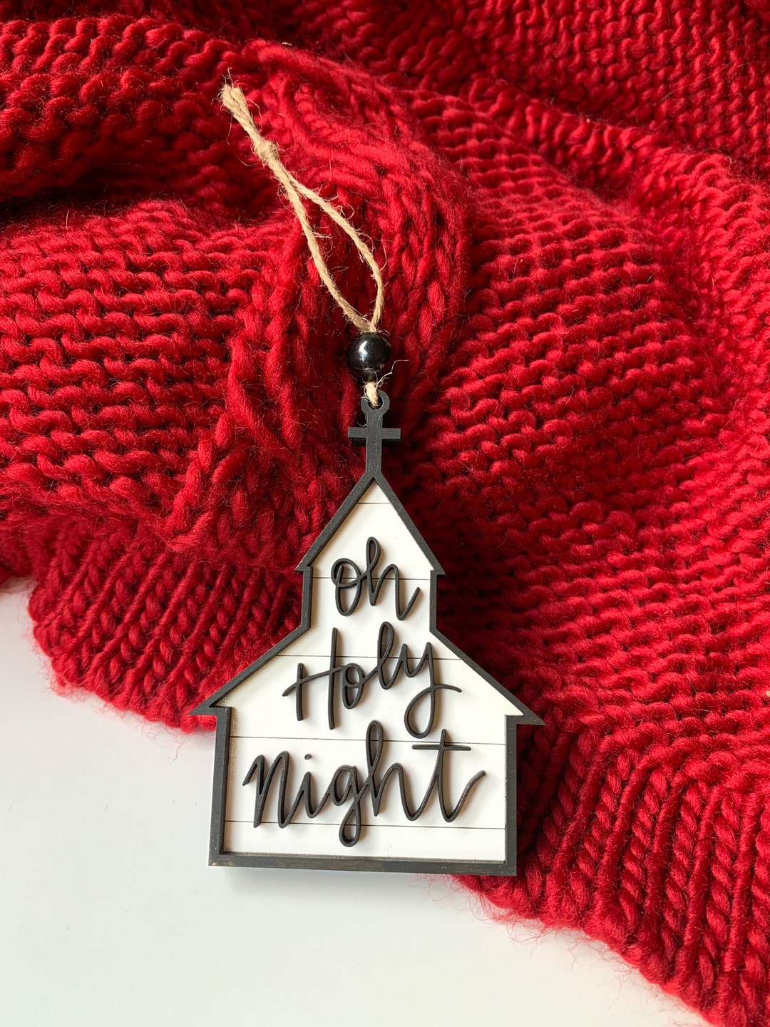Oh Holy Night Church Hymn Christmas Tree Ornament - Etsy