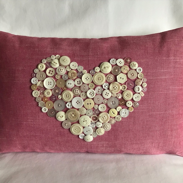 Button Cushion - Etsy UK