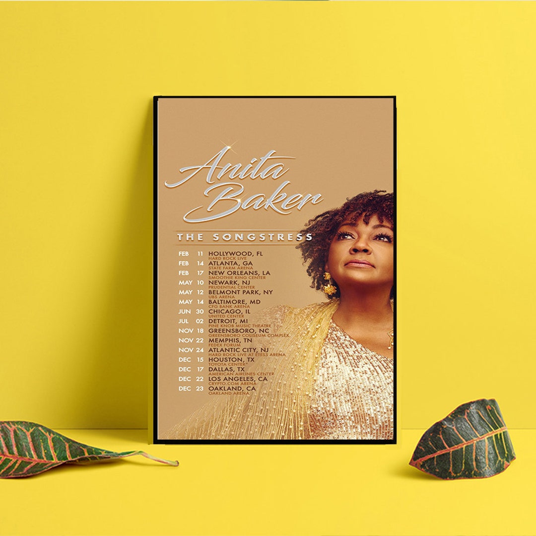 Anita Baker the Songstress Tour 2023 Poster World Tour 2023 - Etsy Anita Baker the Songstress Tour 2023 Poster World Tour 2023 - Etsy