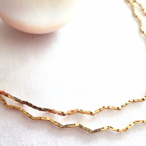 Raw Brass Thin Wavy Chain-0.5mm Bulk Chain-2 Ft-beautiful Brass ...