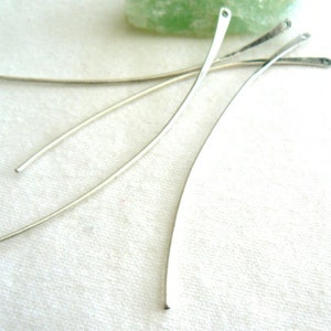 Oxidized Silver Curved Spikes Pins 70x1mm-2 Spikes Metal - Etsy