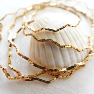 Raw Brass Thin Wavy Chain-0.5mm Bulk Necklace Chain-2 Ft- Jewelry ...