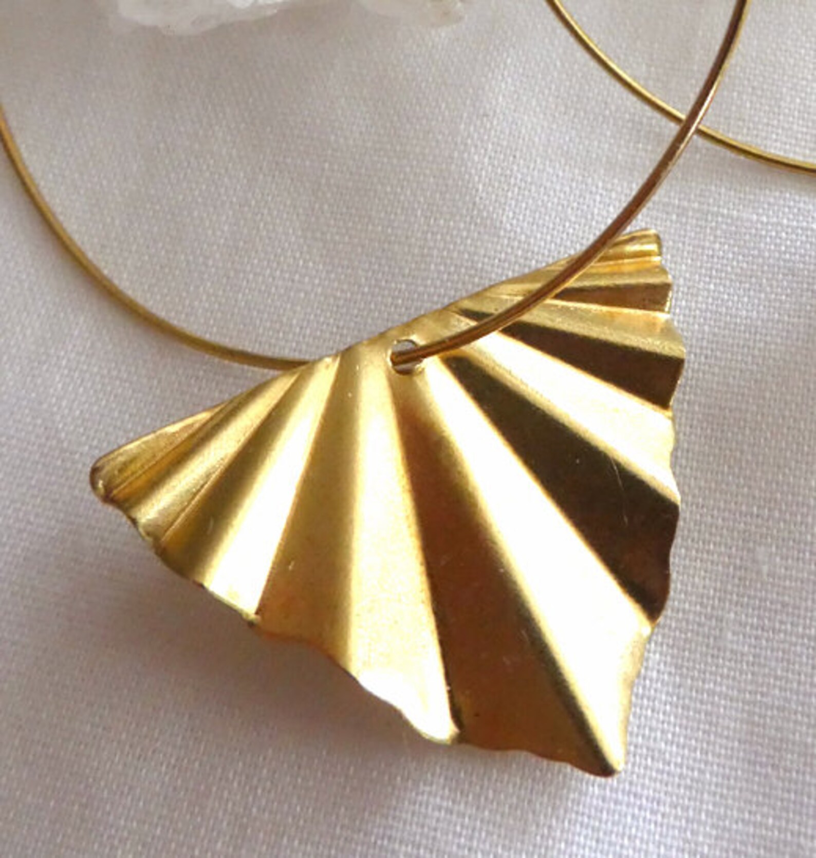 Triangle Brass Wave Link-raw Brass Folded Triangle - Etsy